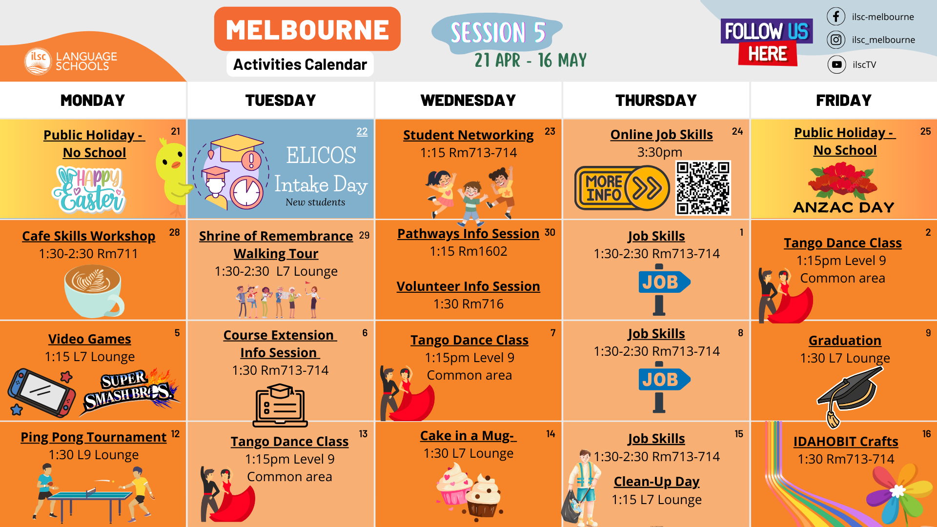 ILSC Australia Current Activities Calendars